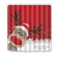 China Custom Christmas Snowman Bath Mat Set 45x75cm Anti Skid Polyester Non Slip Floor Mats for sale
