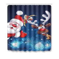 China Custom Christmas Snowman Bath Mat Set 45x75cm Anti Skid Polyester Non Slip Floor Mats for sale