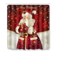 China Custom Christmas Snowman Bath Mat Set 45x75cm Anti Skid Polyester Non Slip Floor Mats for sale