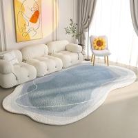 China Custom Polyester Machine Woven Area Rug 80x120cm Living Room Floor Carpet for sale