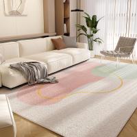 China Custom Polyester Machine Woven Area Rug 80x120cm Living Room Floor Carpet for sale
