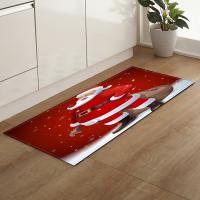 China Christmas Long Strip Washable Kitchen Carpet 40x120cm Polyester for Sofa Area for sale