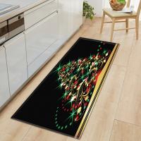 China Christmas Long Strip Washable Kitchen Carpet 40x120cm Polyester for Sofa Area for sale
