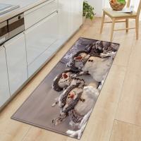 China Christmas Long Strip Washable Kitchen Carpet 40x120cm Polyester for Sofa Area for sale
