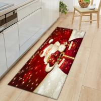 China Christmas Long Strip Washable Kitchen Carpet 40x120cm Polyester for Sofa Area for sale
