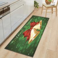 China Christmas Long Strip Washable Kitchen Carpet 40x120cm Polyester for Sofa Area for sale