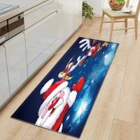 China Christmas Long Strip Washable Kitchen Carpet 40x120cm Polyester for Sofa Area for sale