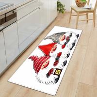 China Christmas Long Strip Washable Kitchen Carpet 40x120cm Polyester for Sofa Area for sale
