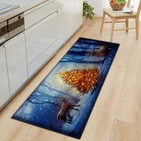 China Christmas Long Strip Washable Kitchen Carpet 40x120cm Polyester for Sofa Area for sale