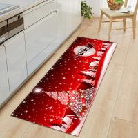 China Christmas Long Strip Washable Kitchen Carpet 40x120cm Polyester for Sofa Area for sale