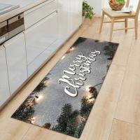 China Christmas Long Strip Washable Kitchen Carpet 40x120cm Polyester for Sofa Area for sale