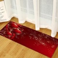 China Christmas Long Strip Washable Kitchen Carpet 40x120cm Polyester for Sofa Area for sale