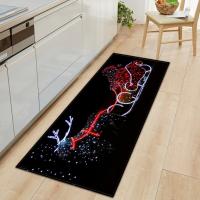 China Christmas Long Strip Washable Kitchen Carpet 40x120cm Polyester for Sofa Area for sale