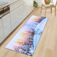 China Christmas Long Strip Washable Kitchen Carpet 40x120cm Polyester for Sofa Area for sale