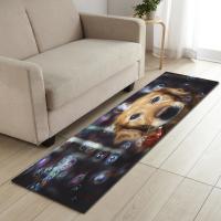 China Custom Polyester Pet Dog Kitchen Floor Mat 40x60cm Water Absorbent Entry Door Mat for sale