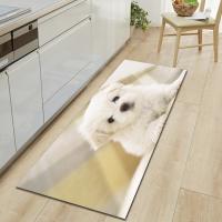China Custom Polyester Pet Dog Kitchen Floor Mat 40x60cm Water Absorbent Entry Door Mat for sale