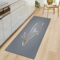 China Custom Polyester Pet Dog Kitchen Floor Mat 40x60cm Water Absorbent Entry Door Mat for sale