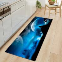 China Custom Polyester Pet Dog Kitchen Floor Mat 40x60cm Water Absorbent Entry Door Mat for sale