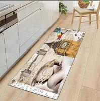 China Modern Personalized Kitchen Floor Mats Long Strip Kitchen Carpet Runner for sale