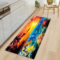 China Modern Personalized Kitchen Floor Mats Long Strip Kitchen Carpet Runner for sale