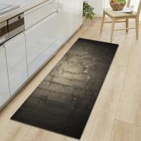 China Wood Grain Absorbent Door Mat 40x120cm 60x180cm Polyester Floor Carpet for sale