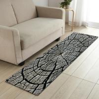 China Wood Grain Absorbent Door Mat 40x120cm 60x180cm Polyester Floor Carpet for sale