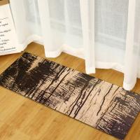 China Wood Grain Absorbent Door Mat 40x120cm 60x180cm Polyester Floor Carpet for sale