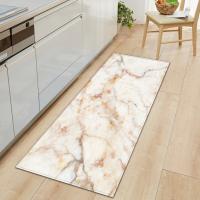 China Long Square Marble Kitchen Floor Mats Stone Pattern Themed Doormat for sale