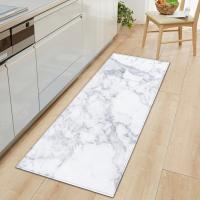 China Long Square Marble Kitchen Floor Mats Stone Pattern Themed Doormat for sale