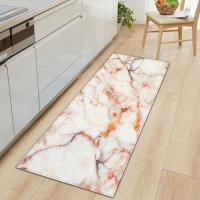 China Long Square Marble Kitchen Floor Mats Stone Pattern Themed Doormat for sale