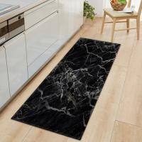 China Long Square Marble Kitchen Floor Mats Stone Pattern Themed Doormat for sale