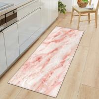 China Long Square Marble Kitchen Floor Mats Stone Pattern Themed Doormat for sale