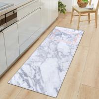 China Long Square Marble Kitchen Floor Mats Stone Pattern Themed Doormat for sale