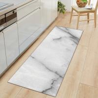 China Long Square Marble Kitchen Floor Mats Stone Pattern Themed Doormat for sale