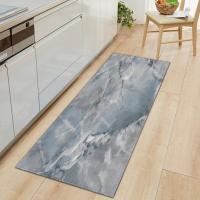 China Long Square Marble Kitchen Floor Mats Stone Pattern Themed Doormat for sale