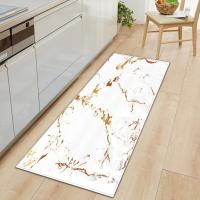 China Long Square Marble Kitchen Floor Mats Stone Pattern Themed Doormat for sale