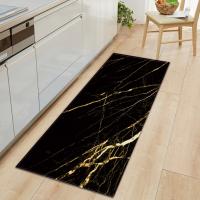 China Long Square Marble Kitchen Floor Mats Stone Pattern Themed Doormat for sale