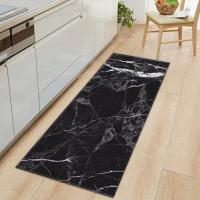 China Long Square Marble Kitchen Floor Mats Stone Pattern Themed Doormat for sale