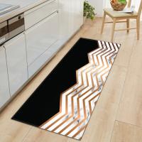 China Long Square Marble Kitchen Floor Mats Stone Pattern Themed Doormat for sale