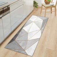 China Long Square Marble Kitchen Floor Mats Stone Pattern Themed Doormat for sale