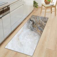 China Long Square Marble Kitchen Floor Mats Stone Pattern Themed Doormat for sale
