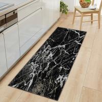 China Long Square Marble Kitchen Floor Mats Stone Pattern Themed Doormat for sale