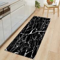 China Long Square Marble Kitchen Floor Mats Stone Pattern Themed Doormat for sale
