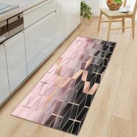 China Long Square Marble Kitchen Floor Mats Stone Pattern Themed Doormat for sale