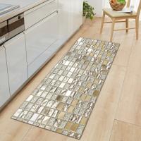 China Long Square Marble Kitchen Floor Mats Stone Pattern Themed Doormat for sale