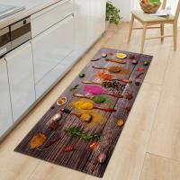 China Machine Washable Anti Skid Kitchen Runner Rug 100% Polyester 40x120cm Living Room Carpet for sale