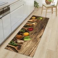 China Machine Washable Anti Skid Kitchen Runner Rug 100% Polyester 40x120cm Living Room Carpet for sale