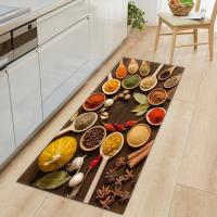 China Machine Washable Anti Skid Kitchen Runner Rug 100% Polyester 40x120cm Living Room Carpet for sale