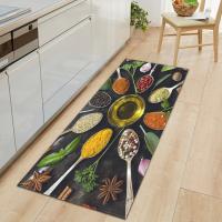 China Machine Washable Anti Skid Kitchen Runner Rug 100% Polyester 40x120cm Living Room Carpet for sale