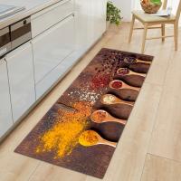 China Machine Washable Anti Skid Kitchen Runner Rug 100% Polyester 40x120cm Living Room Carpet for sale